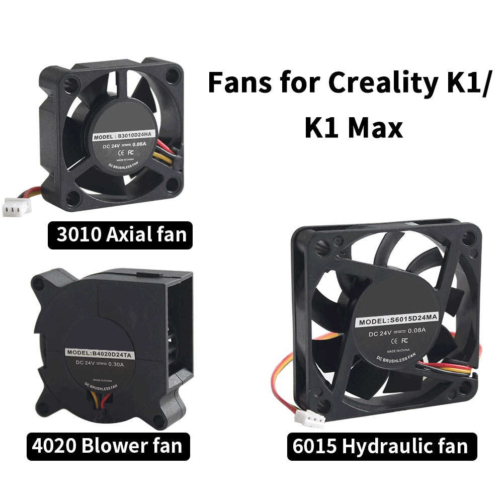 3D Printer Fan 3010 Axial Fan and 4020 Blower Fan and 6015 Hydraulic F ...