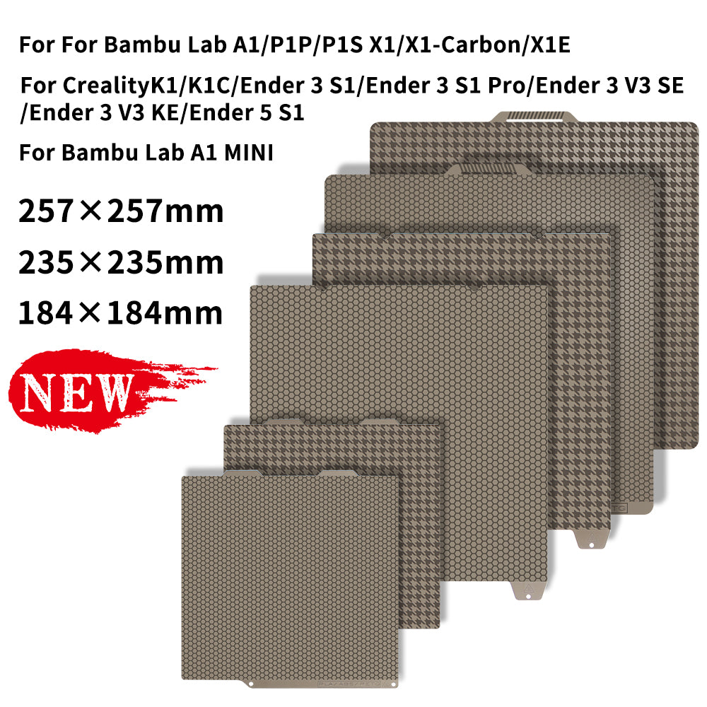 3D Printer Steel Sheet PEl Honeycomb Sheet PEI Build Plate For Bambu L – FYSETC