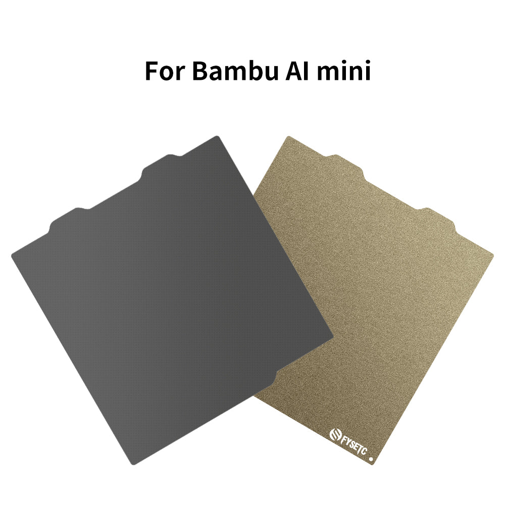 For Bambu A1 mini Black JanusBPS Smooth PEI and Textured PEI Steel Pla ...