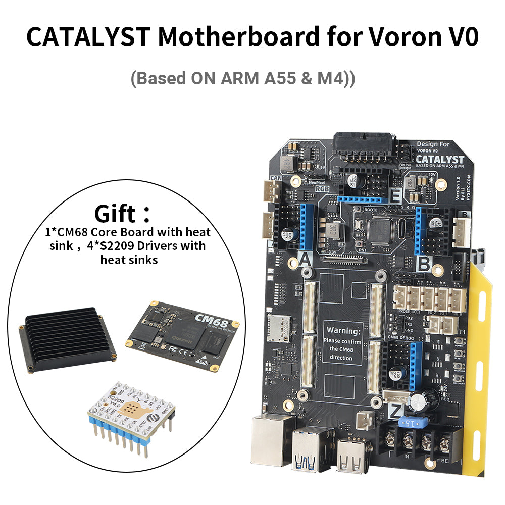 FYSETC CATALYST Motherboard Based ON ARM A55 & M4 support SPI and UART