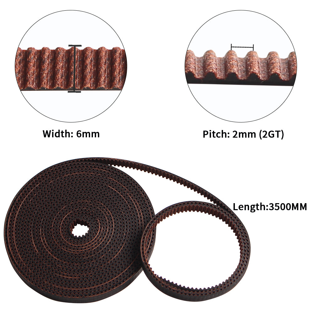 For Creality K1 Series XY Axis 2GT Synchronous Belt Kit 3500MM Length ...