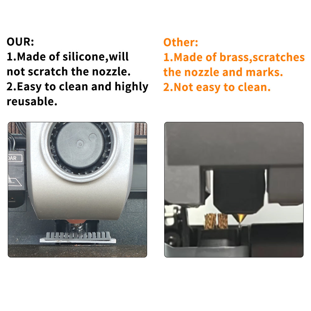 FYSETC Nozzle Silicone Brush 3D Printer Nozzle Cleaner Tool for Creali