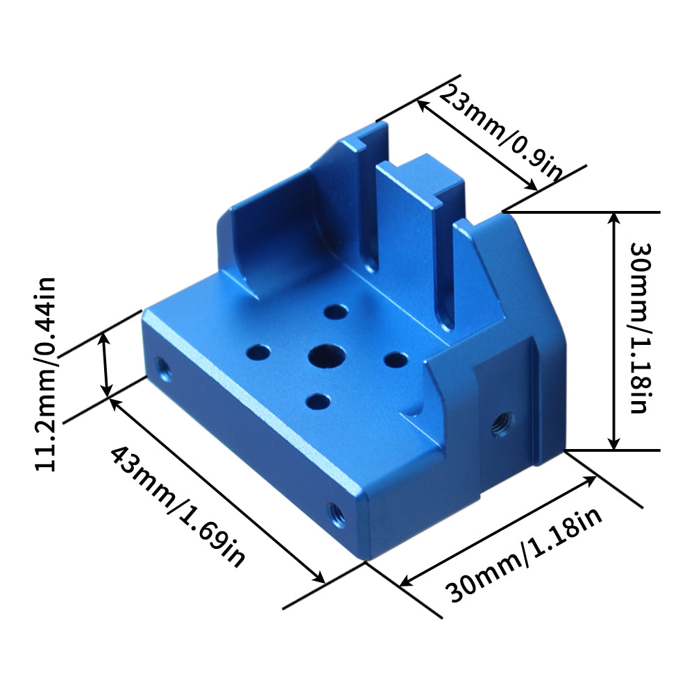 FYSETC DRAGON Multi-Mount All Metal Mount E3D V6 Volcano Hotend Bracke