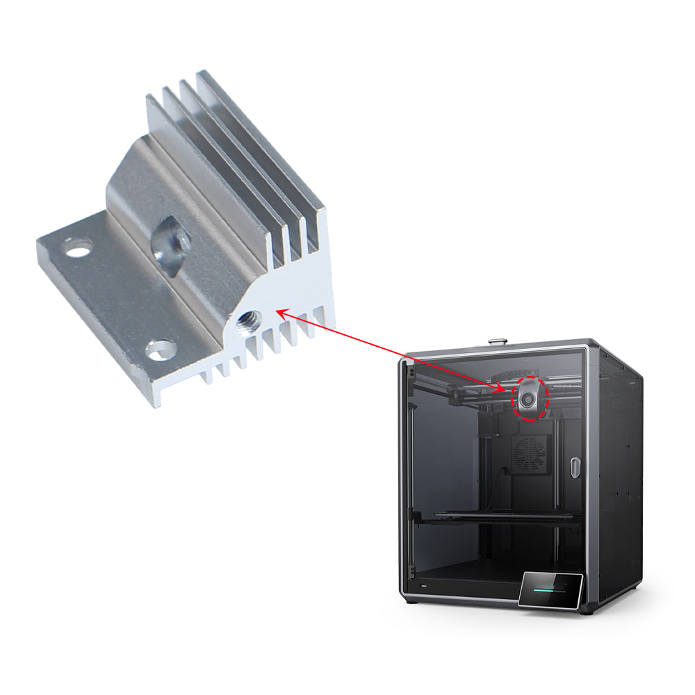 For Creality K1/K1 MAX/K1C Heat Sink All-Metal Radiator K1 Series Radi ...