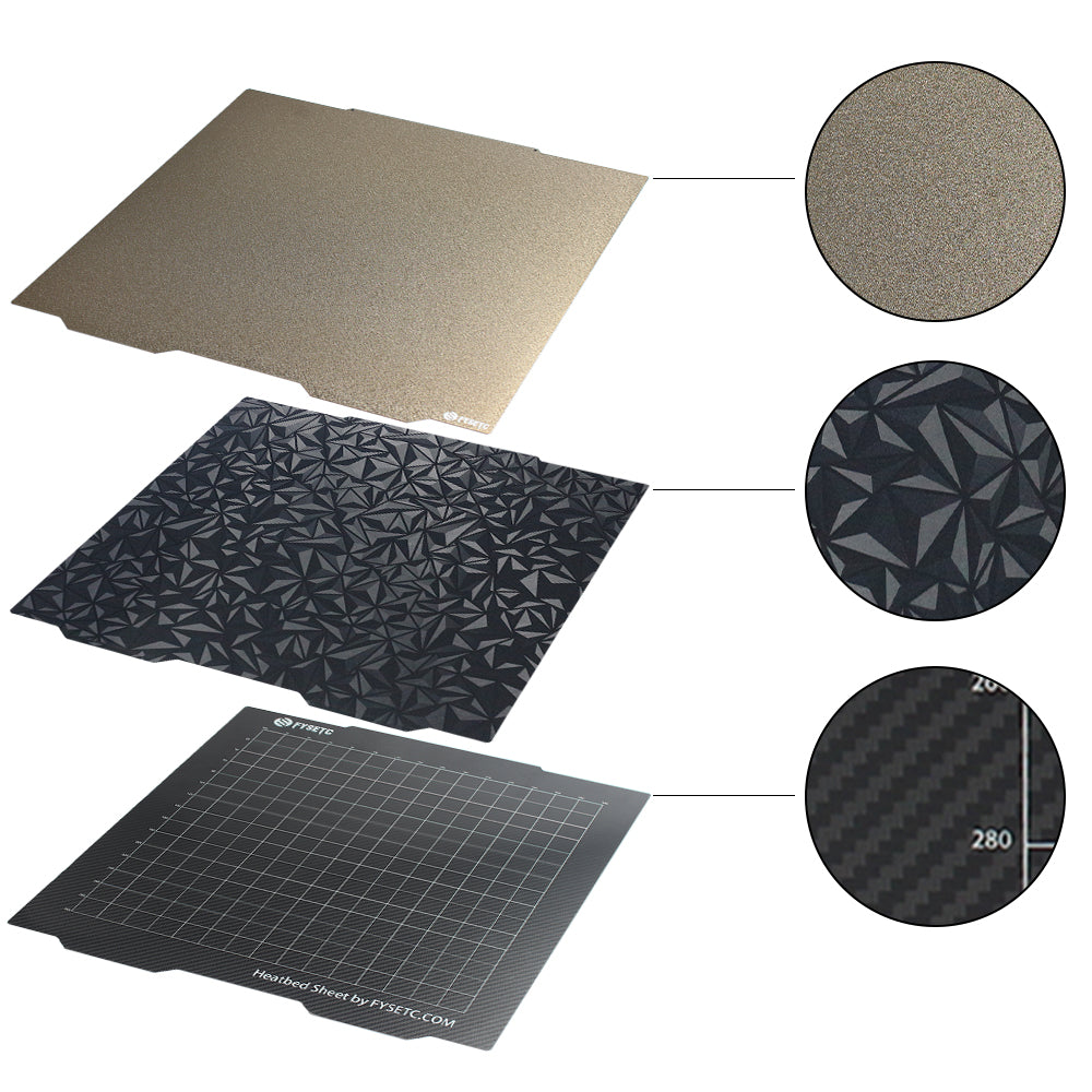 For Prusa XL PEI JANUS BPS-PET PLATE Steel Sheet 365mmX365mm Double Si ...