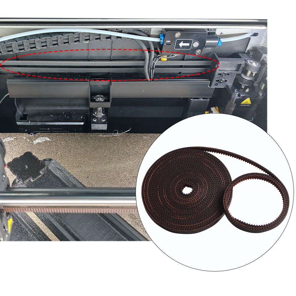 For Creality K1 Series XY Axis 2GT Synchronous Belt Kit 3500MM Length ...