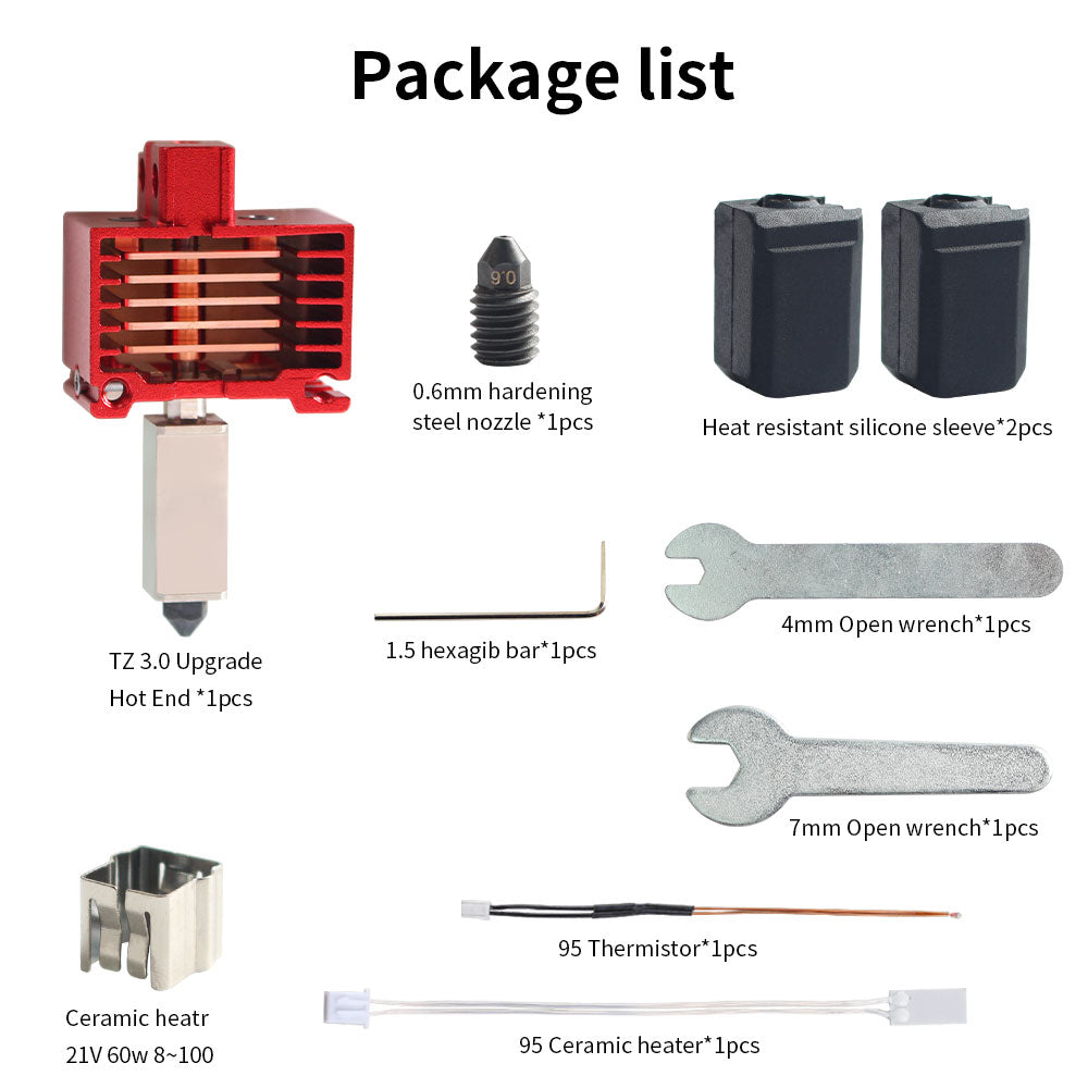 FYSETC Upgrade Hot End Upgrade TZ 3.0 Hotend For Bambu Lab X1 Series 3