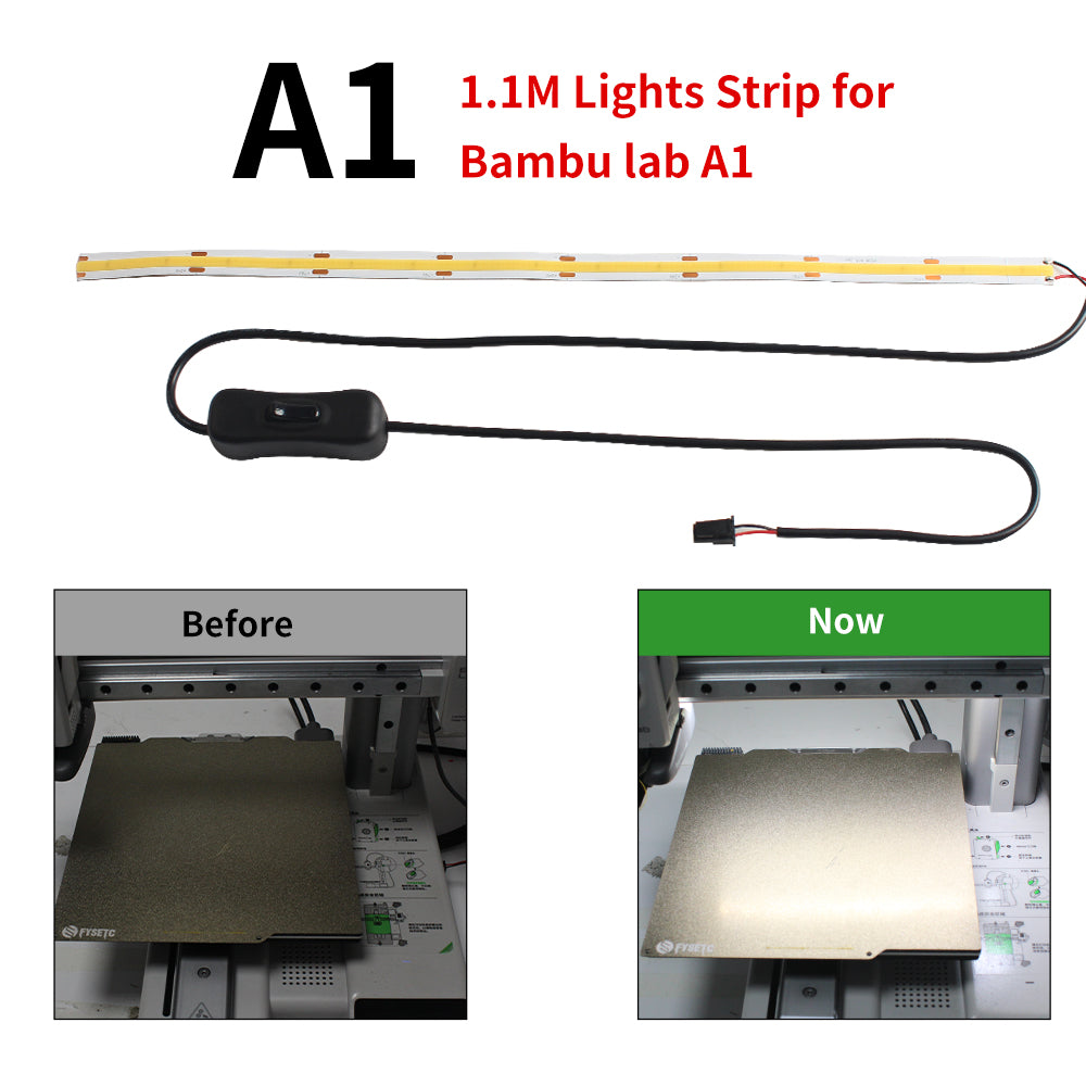 For Bambu Lab A1/A1 MINI Led Light Strip Ra95 Fill Light 24V LED – FYSETC