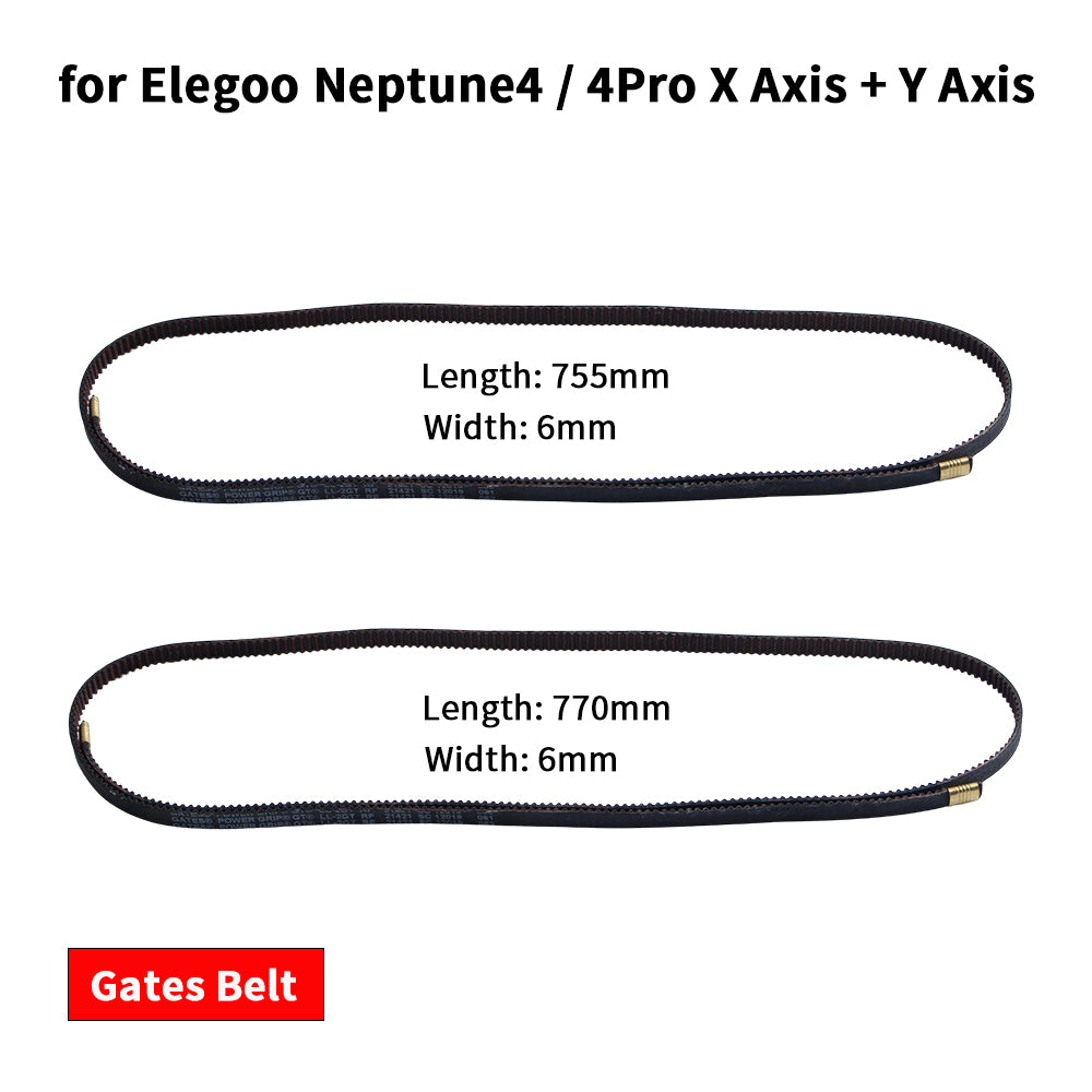 Belt for ELEGOO Neptune 4 Series 2GT Open Timing Belt Non-slip Drive S ...