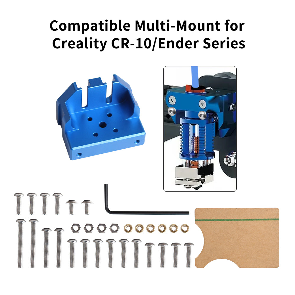 FYSETC DRAGON Multi-Mount All Metal Mount E3D V6 Volcano Hotend Bracke