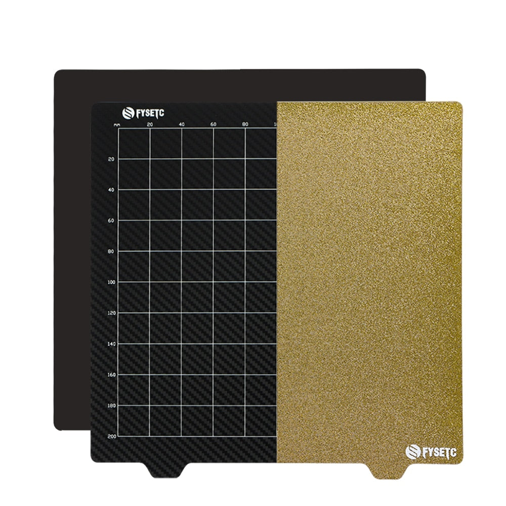 FYSETC PET Dual Carbon Fiber & Textured PEI JANUS BPS-PET PLATE Steel ...