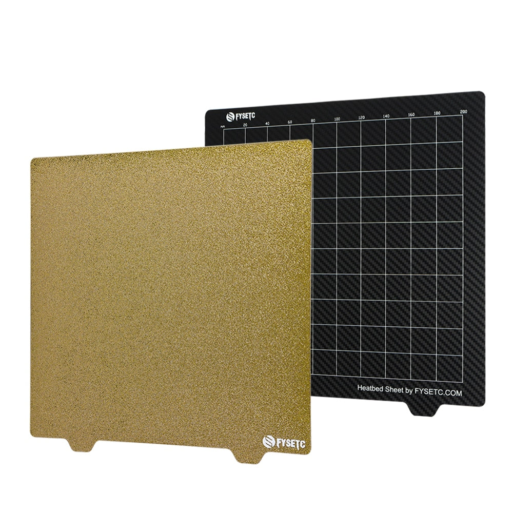 FYSETC PET Dual Carbon Fiber & Textured PEI JANUS BPS-PET PLATE Steel ...